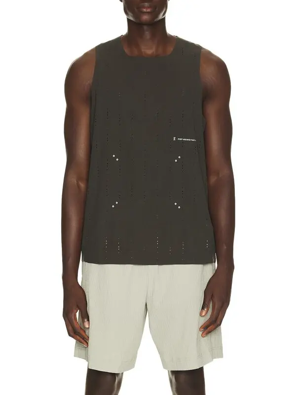 On X Paf Zero Singlet Paf In Black - Molasses
