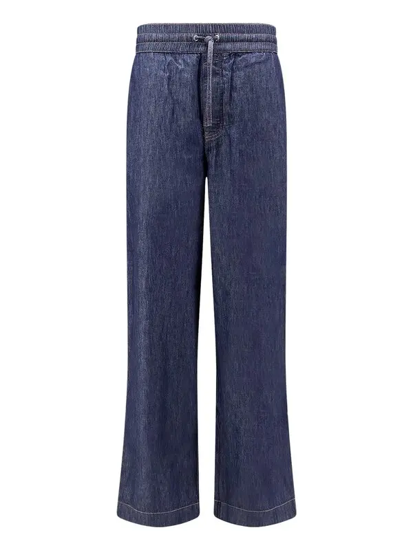 Loewe Jeans With Adjustable Drawstring - Multicolor