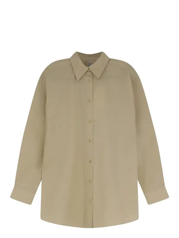 TOTEME Classic Tumbled Organic Cotton Shirt - Multicolor