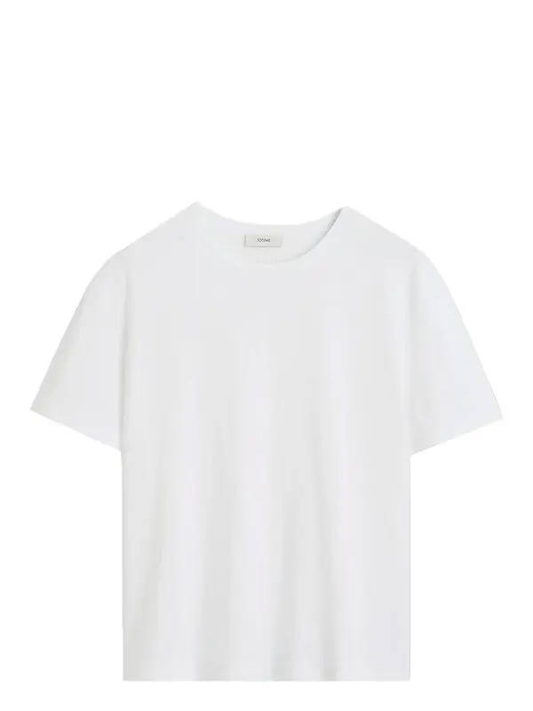 TOTEME Organic Cotton T-shirt With Embroidered Logo - Multicolor