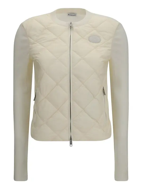 Burberry Quilted Knit Cardigan - Multicolor