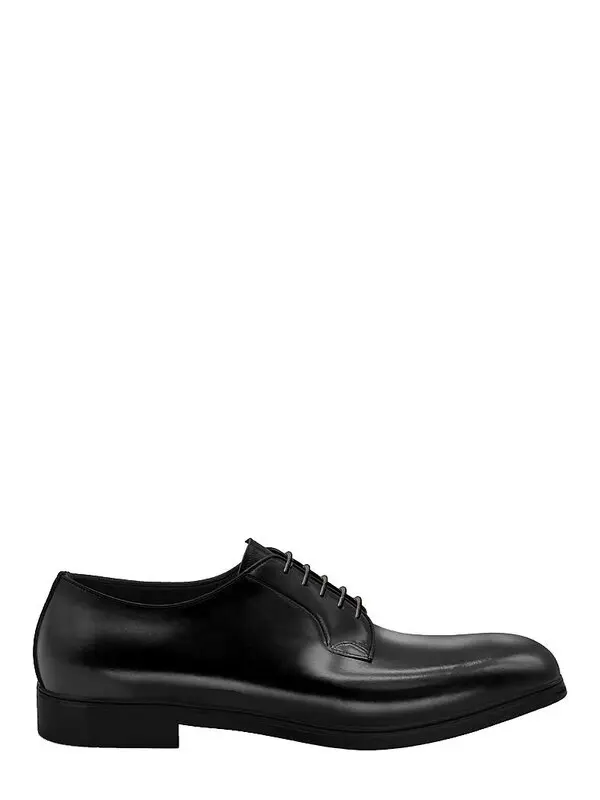 FERRAGAMO Leather Oxford Dress Shoe - Nero