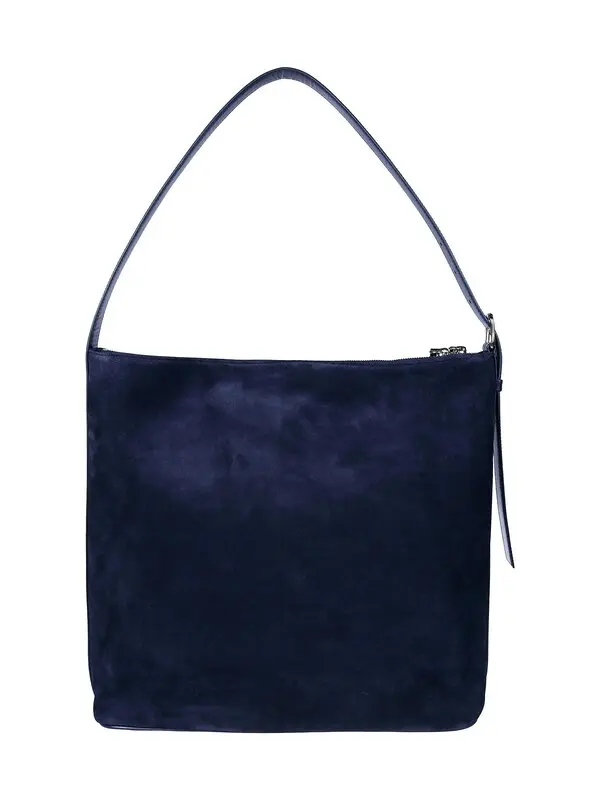 A.p.c. Maxi Calfskin Shoulder Bag - Blu