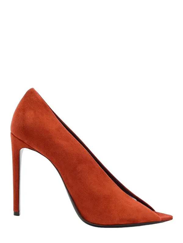 Valentino Garavani Révélé 105 Suede Pumps - Orange