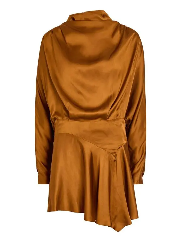 Isabel Marant Étoile Neline Draped Satin Top - Camel