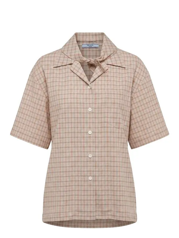 Prada Madras Print Shirt - Multicolor