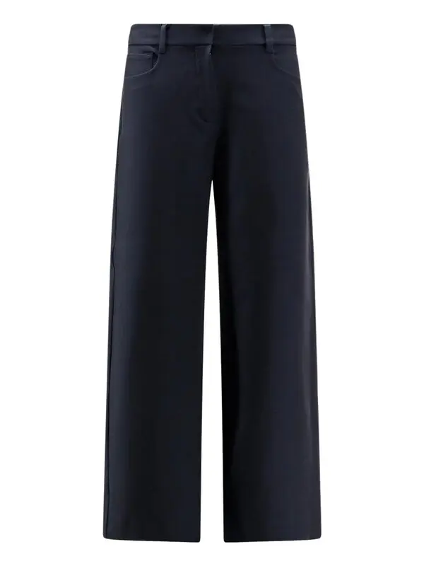 Max Mara Cotton Blend Trousers - Multicolor