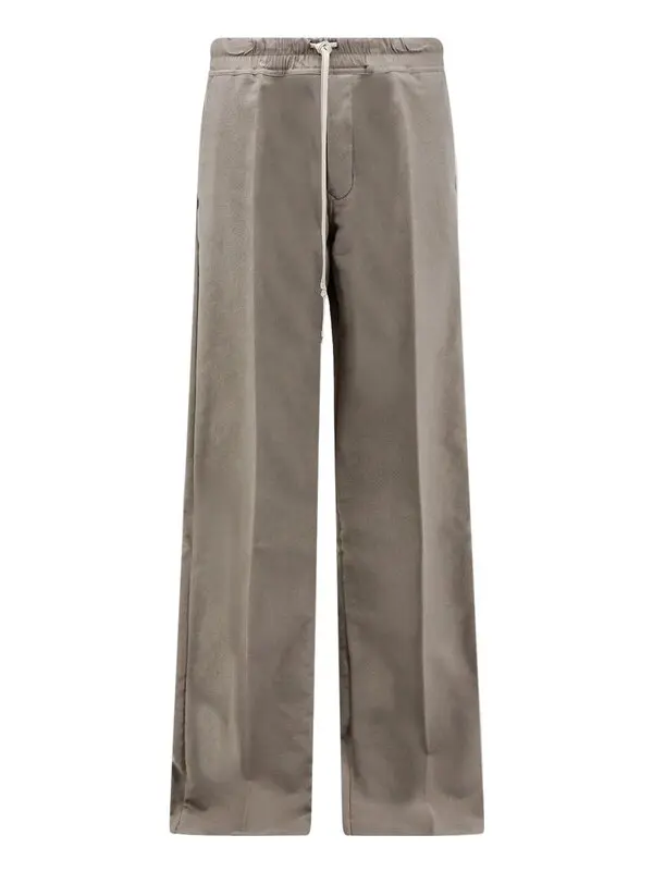 Rick Owens Dietrich Cotton Trousers - Gray
