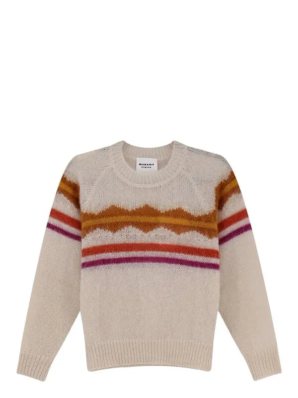 Isabel Marant Étoile Monette" Mohair And Cashmere Blend Sweater - Cream