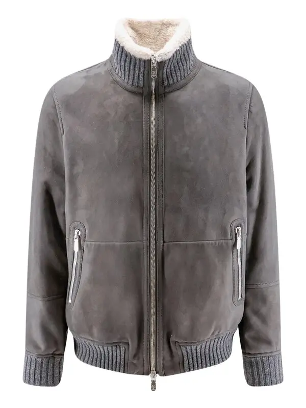 Brunello Cucinelli Shearling Jacket - Multicolor