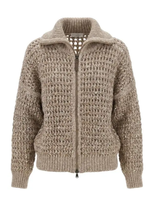 Brunello Cucinelli Wool Cardigan - Multicolor