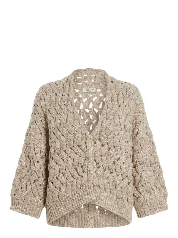 Brunello Cucinelli Silk Cardigan - Multicolor