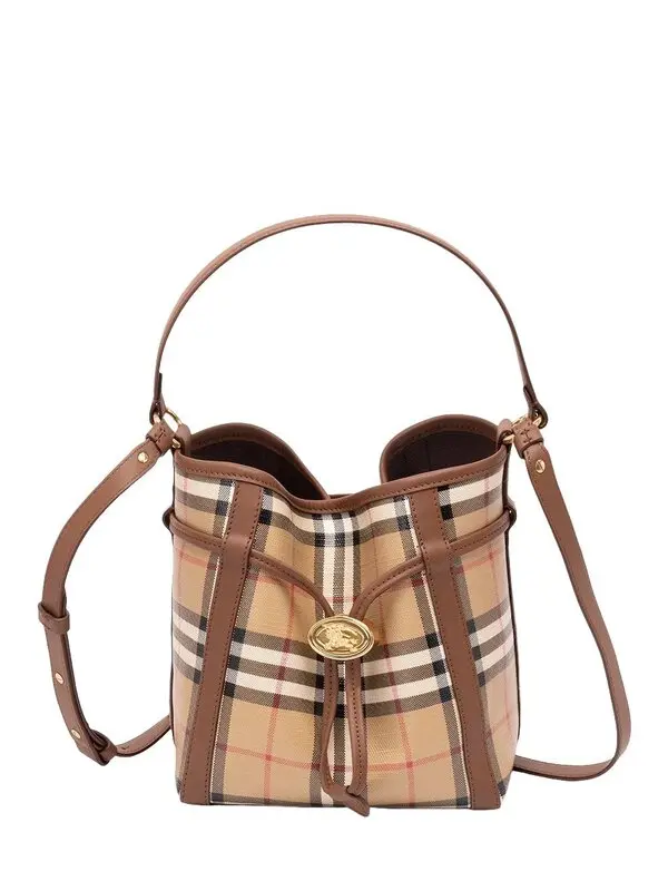 Burberry Mini Drawstring Bucket Bag - Multicolor