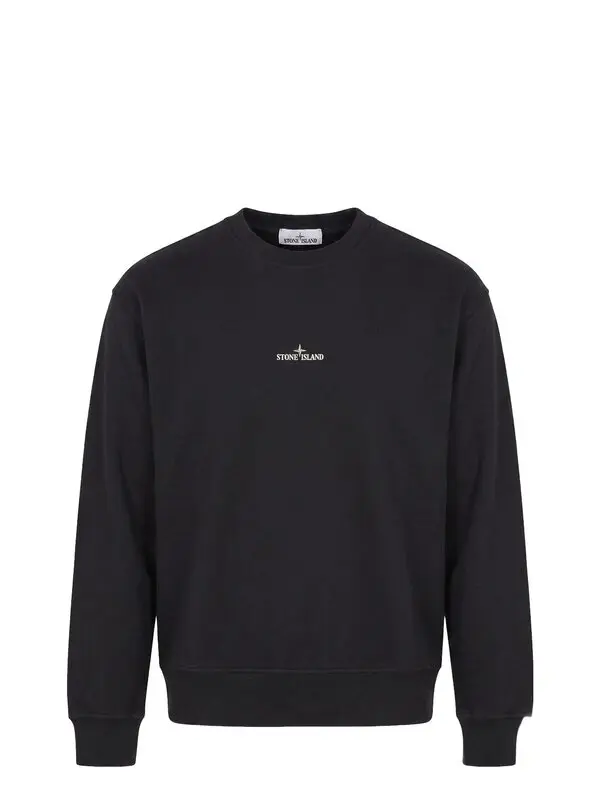 Stone Island Organic Cotton Fleece Sweatshirt - Multicolor