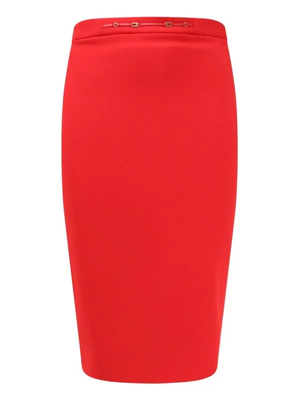 Elisabetta Franchi Slit Skirt - Red