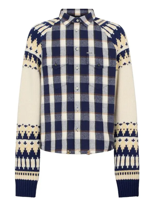 Dsquared2 Classic Check Drawstring Shirt - Multicolor