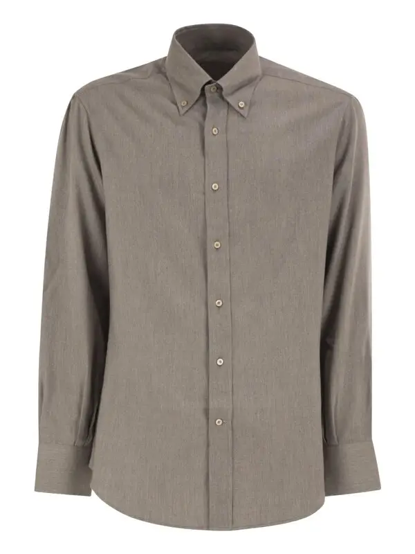 Brunello Cucinelli Long-sleeved Shirt - Gray