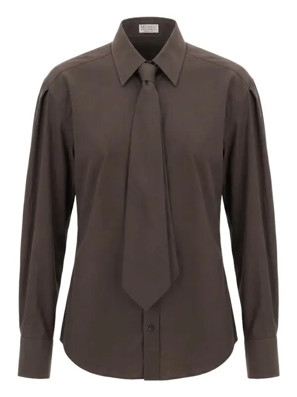Brunello Cucinelli Long-sleeved Shirt With Classic Collar - No