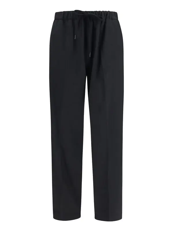 MAISON MARGIELA Drawstring Straight-leg Pants - Black