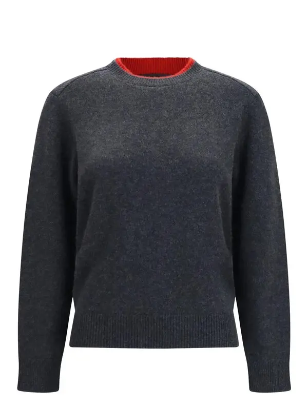 Loulou De Saison Otis Cashmere Sweater - Grey