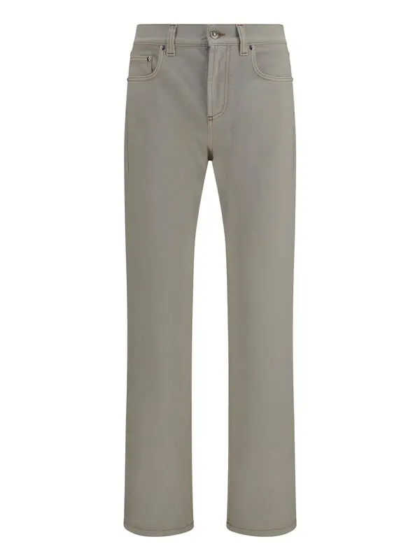 Versace Tapered Denim Jeans - Cream