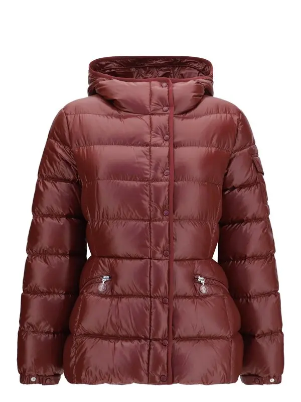 Moncler Barante Short Hooded Down Jacket - Red