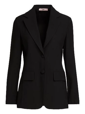 CARLA G. Single-breasted Blazer In Acetate, Viscose, And Elastane - Black