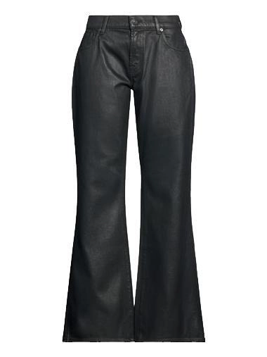7 For All Mankind Metallic Flare Jeans - Black