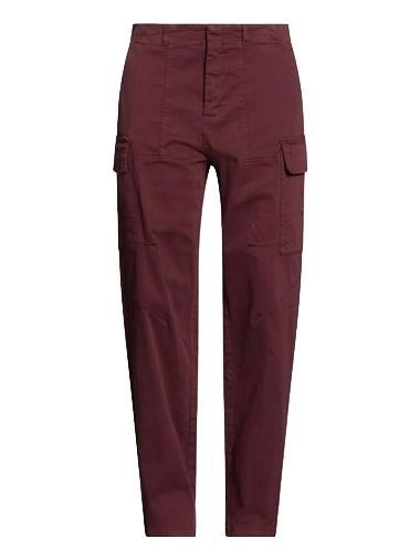 MANILA GRACE Cotton Elastane Cargo Pants - Plum