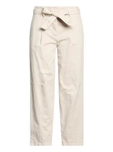 MANILA GRACE Wide-leg Cotton And Elastane Pants - Sand