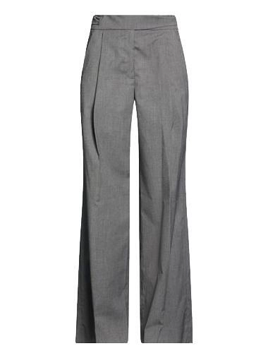 MANILA GRACE Tapered Fit Wide Leg Trousers - Grey