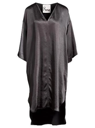 8PM Midi Dress Charcoal Polyester - Grey