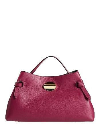 LAURA DI MAGGIO Leather Handbag - Plum