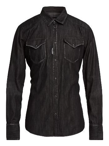 Dsquared2 Denim Shirt Size Cotton - Black