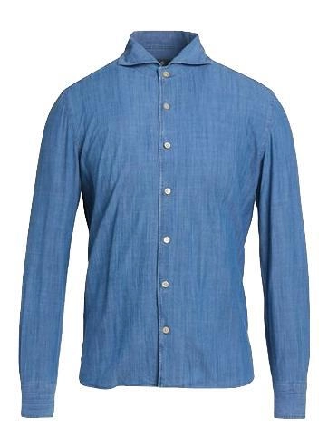 LUIGI BORRELLI NAPOLI Denim Shirt Size Cotton - Blue