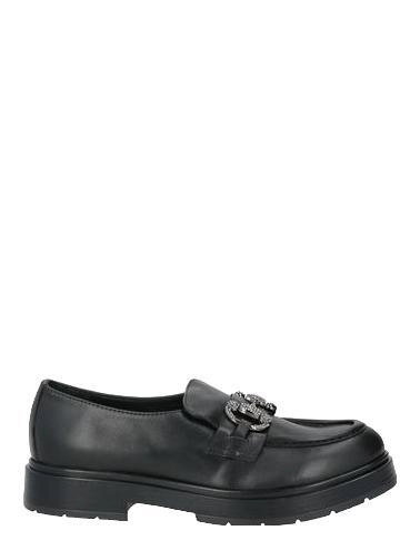NILA & NILA Embellished Leather Loafers - Black