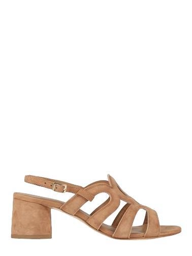 BALDININI Leather Suede Sandals - Camel