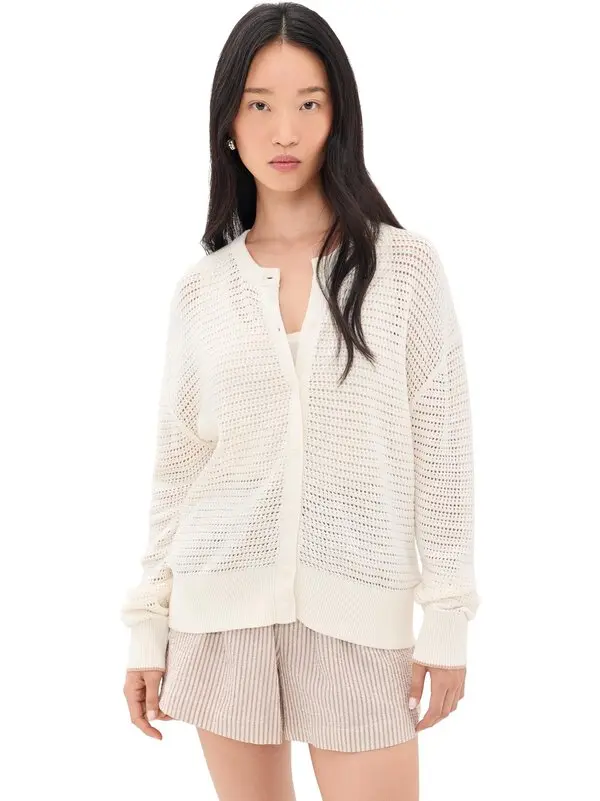 Varley Pembroke Knit Cardigan - Egret
