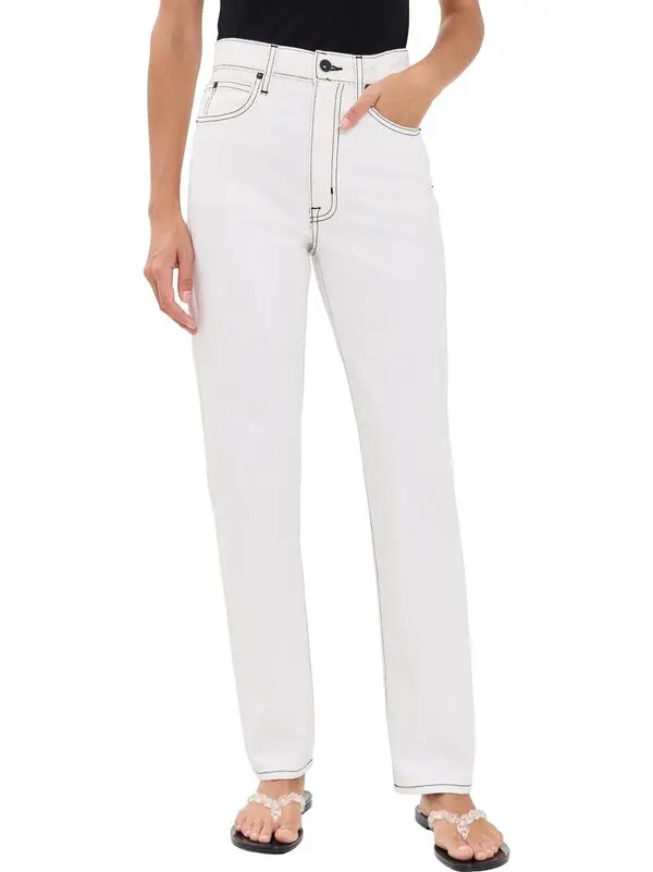 SLVRLAKE Dakota Boyfriend Jeans - Cloud Dancer