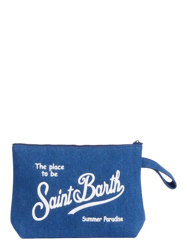 MC2 SAINT BARTH Denim Pouch - Blu