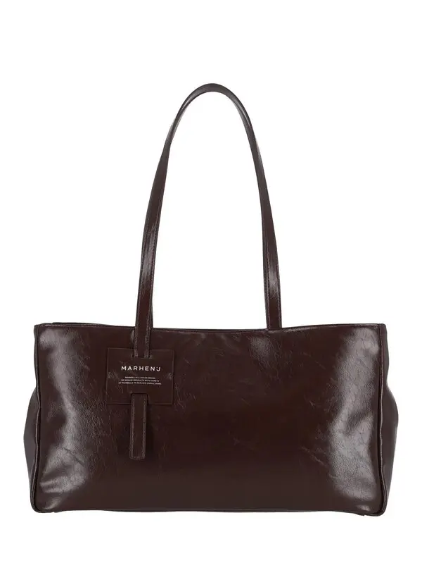 Marhen.j Anna Compact Vegan Leather Tote Bag - Brown