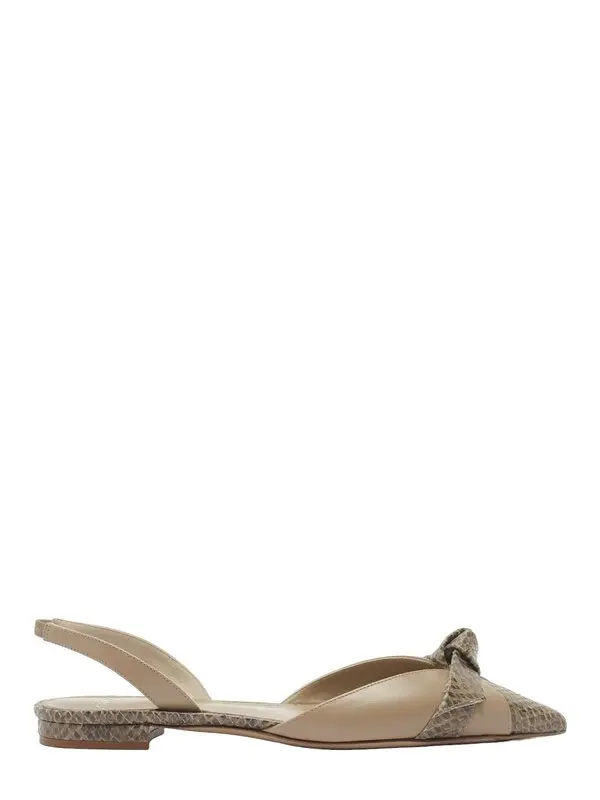 ALEXANDRE BIRMAN Clarita Slingback 15 Flat Shoes - Semolina
