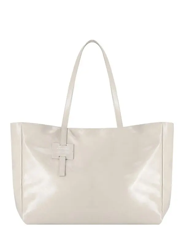 MARHEN.J Anna L Vegan Leather Tote - Beige/black
