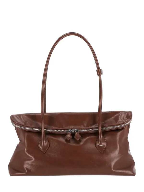 MARHEN.J Margaret Vegan Leather Shoulder Bag - Brown