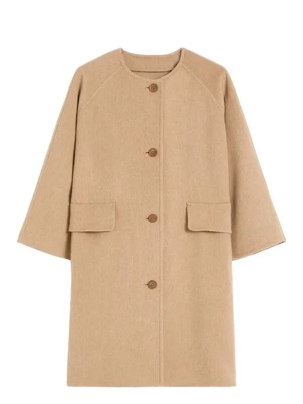 Max Mara Single Breasted Coat - Hazelnut