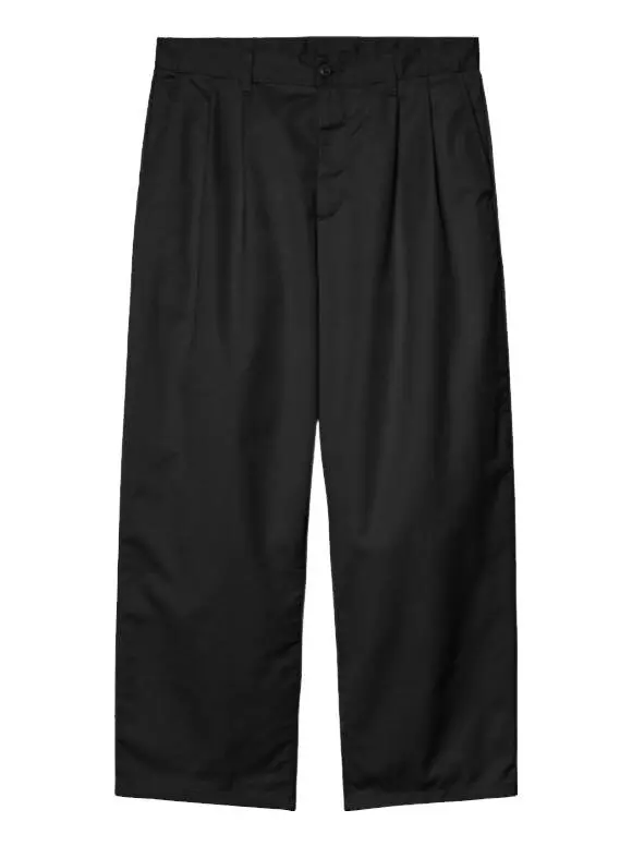 Carhartt Work In Progress Pleated Chino Pants - Black