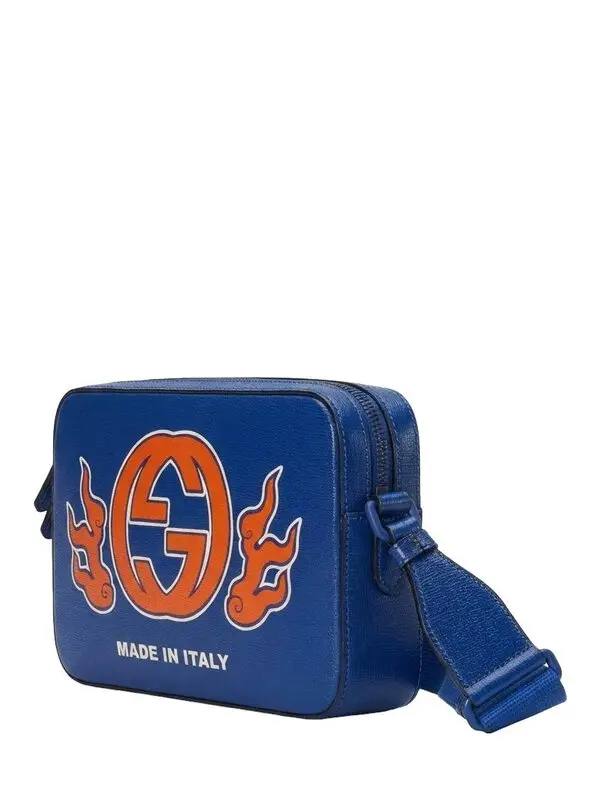 Gucci Printed Shoulder Bag - Blue