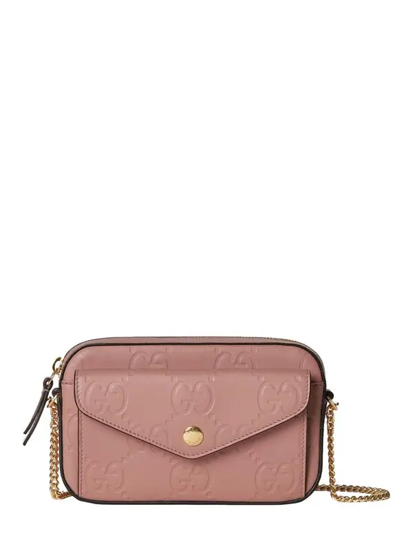 Gucci Gg Supreme Mini Crossbody Bag - Nude