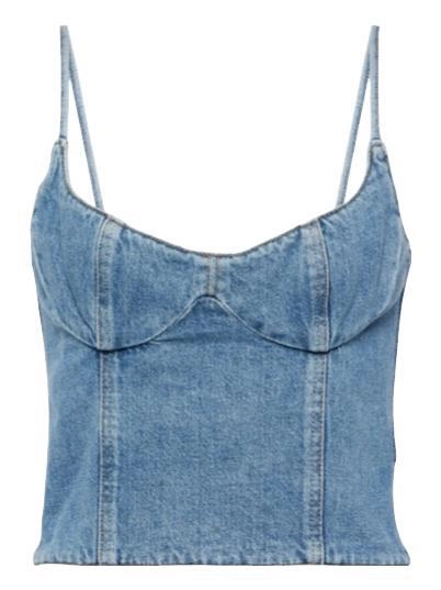 Magda Butrym Denim Bustier - Blue