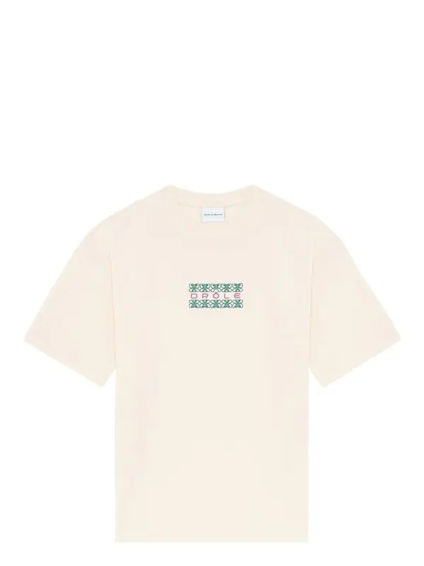 Drole De Monsieur Embroidered-logo T-shirt - White